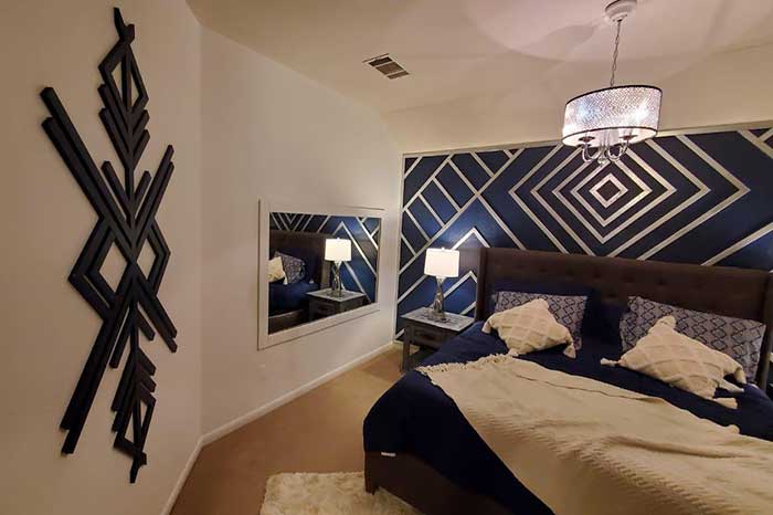 Accent Wall Designs | Custom Accent Wall | Austin | Oakmond Gold